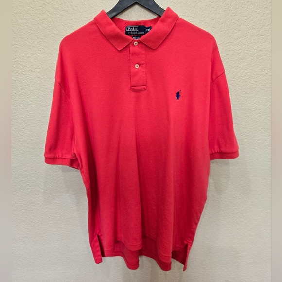 Ralph Lauren | Shirts | Ralph Lauren Red Polo Shirt With Embroidered ...